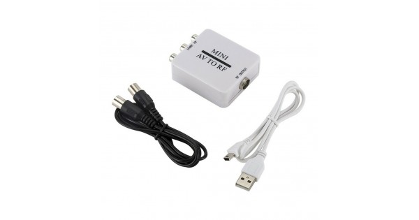 RCA Composite A/V to RF/Coax /Coaxial Converter Modulator TV