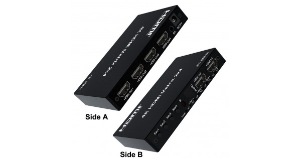 4K HDMI Matrix 2x4 2 In 4 Out Switch Splitter PC TV Audio Video Converter