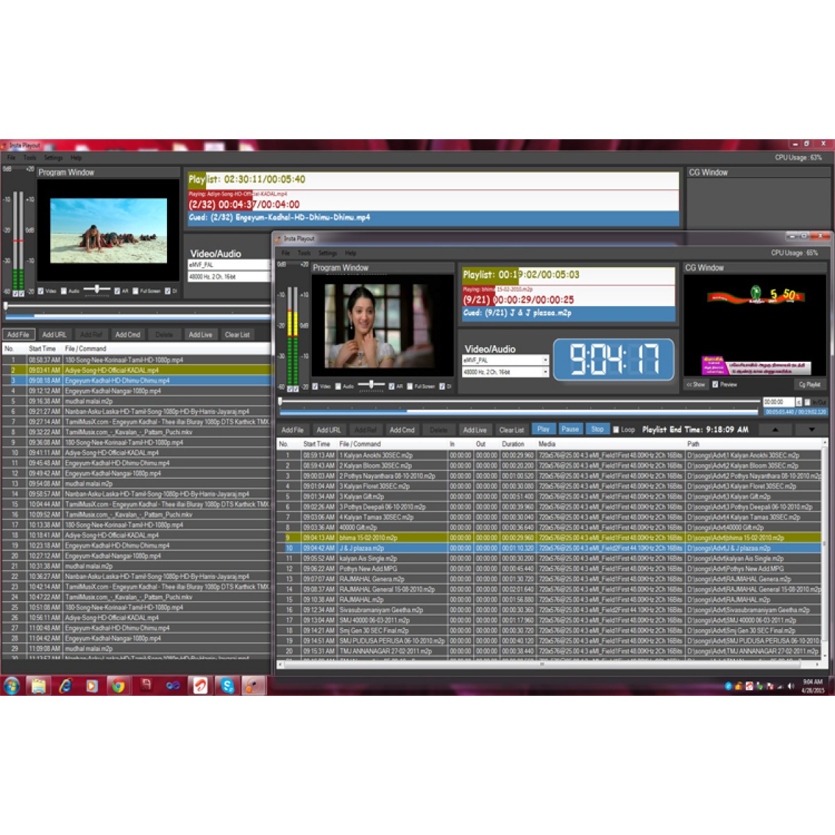CHANNEL TV PLAYOUT SOFTWARE