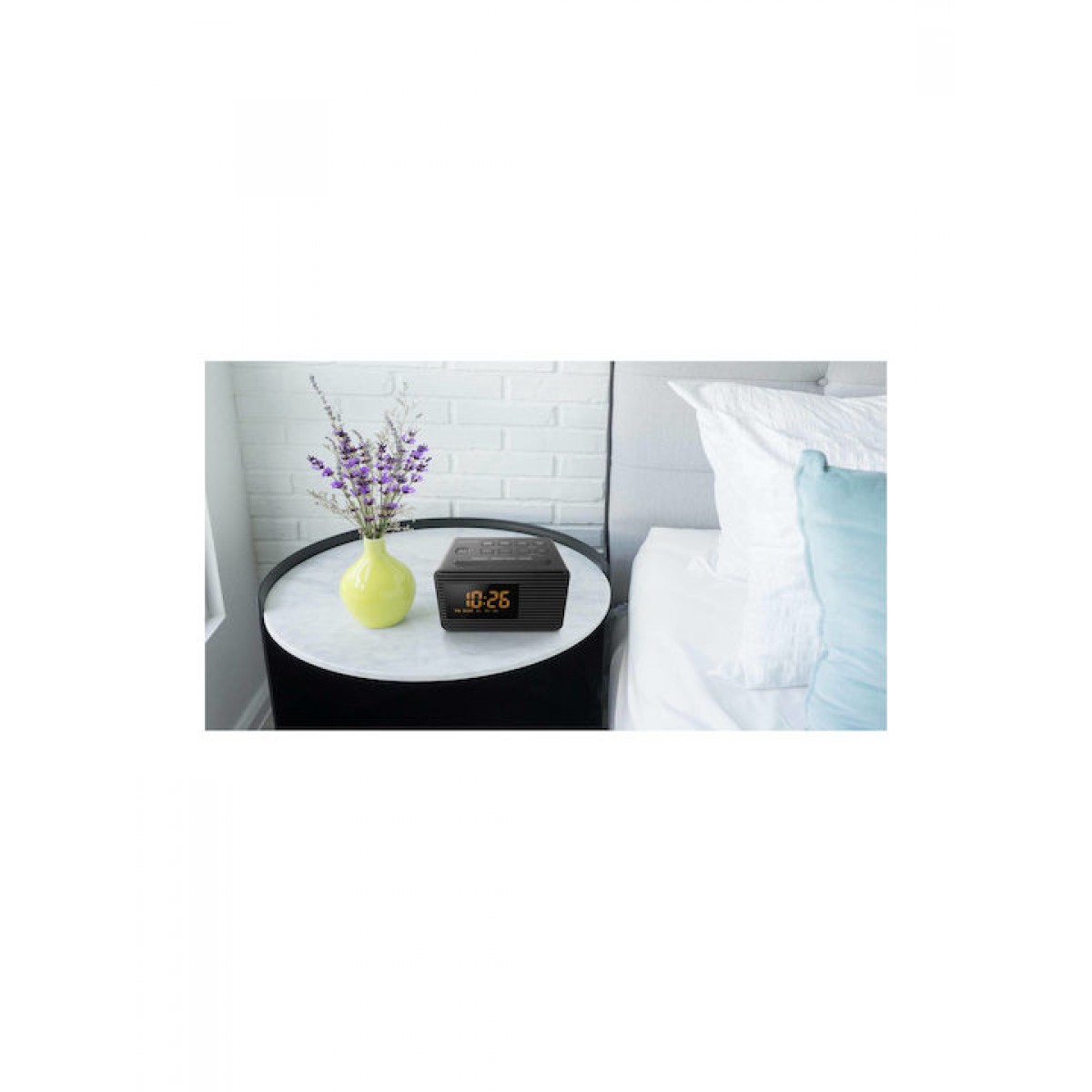 Panasonic Ψηφιακό Ρολόι Επιτραπέζιο με Ξυπνητήρι RC-800 Black