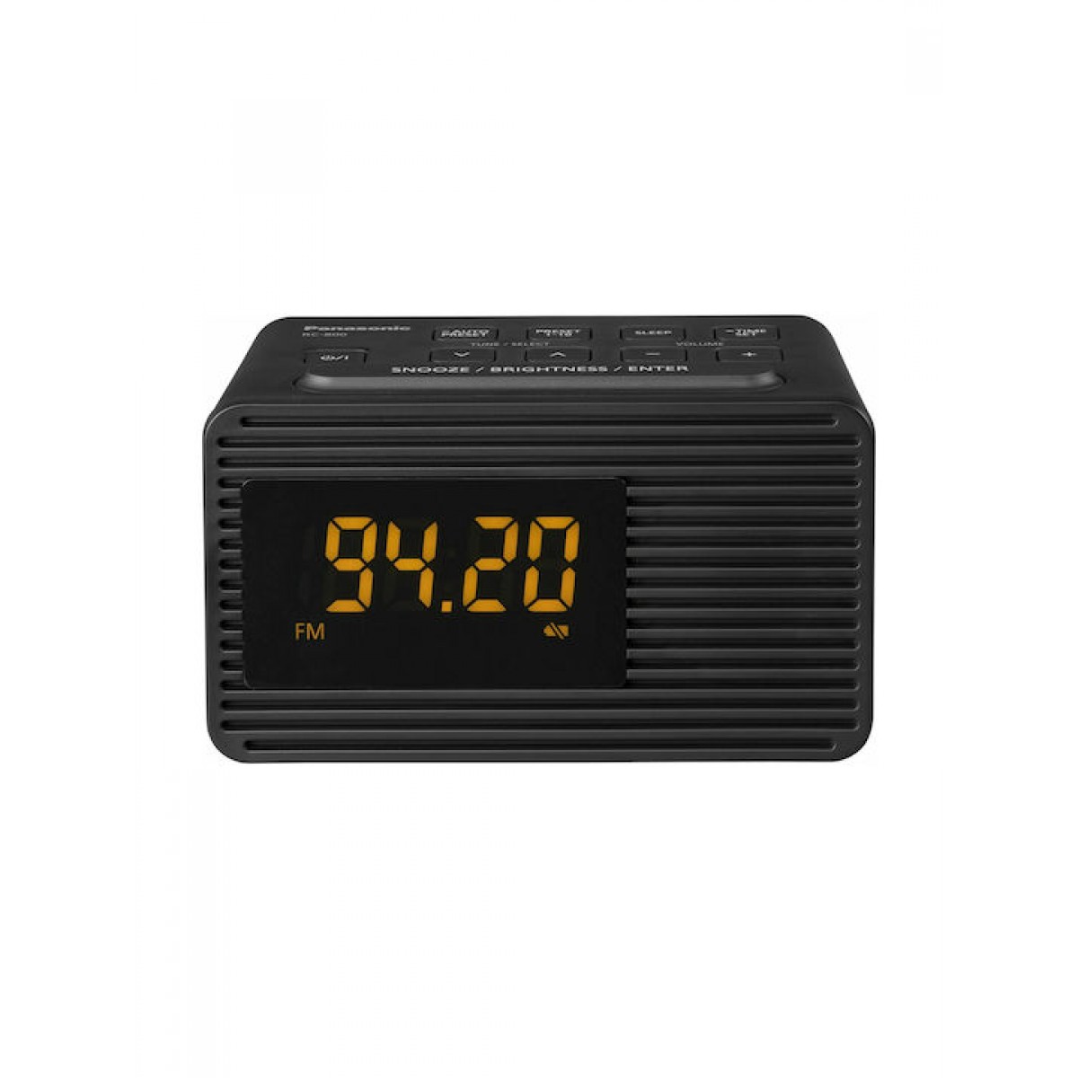 Panasonic Ψηφιακό Ρολόι Επιτραπέζιο με Ξυπνητήρι RC-800 Black