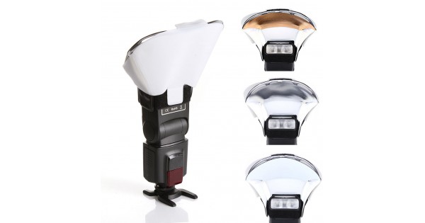 Universal 3 Color Speedlite Bounce Reflector