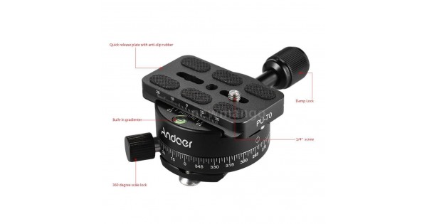 Universal 360° Panoramic Panning Camera Tripod Head Base