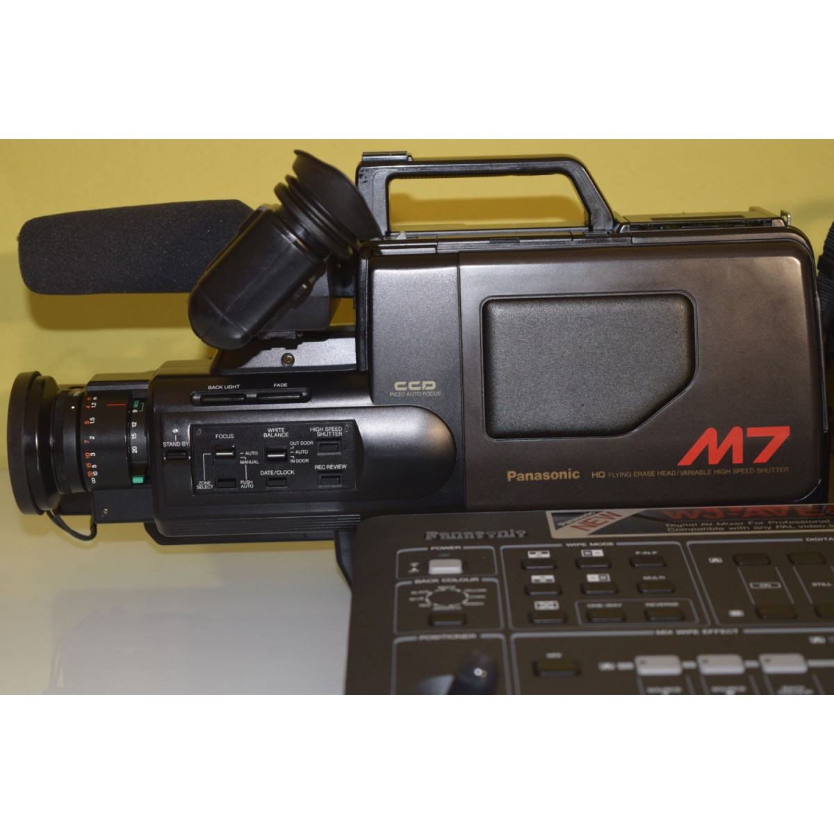 Dual Setup Vintage Panasonic VHS NV-M7 Camcorders + WJ-AVE5 Video Mixer ...